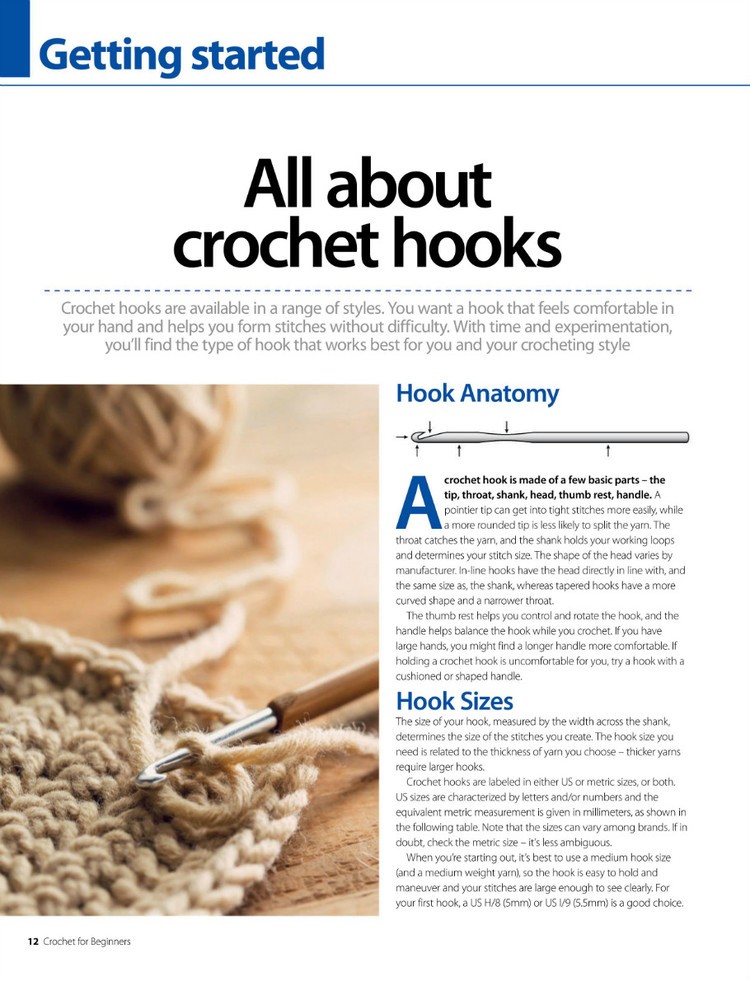 Crochet for beginner magazine | knitting and crochet