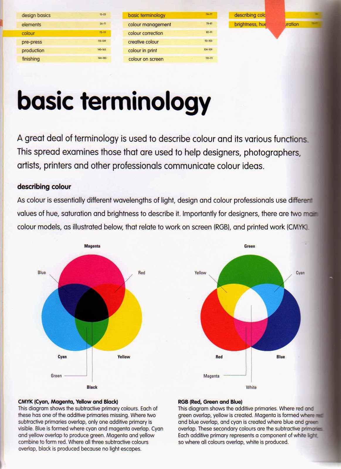 Design Context : DESIGN PRODUCTION - COLOUR RESEARCH