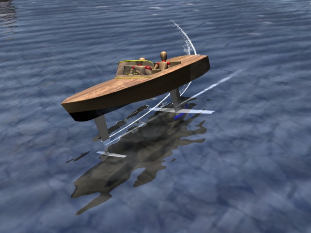 wind and water and earth: Hydrofoil Riva style