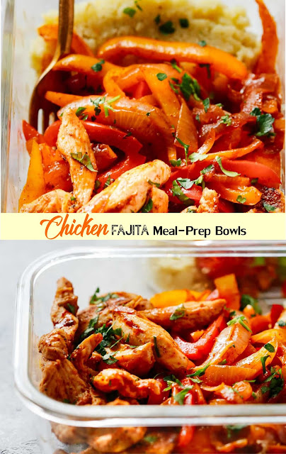 Chicken Fajita Meal Prep Bowls Extra Ordinary Food