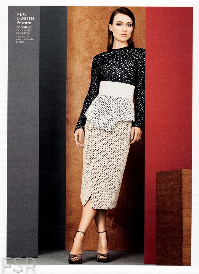 Olivia Wilde is the cover girl of InStyle Magazine August 2013