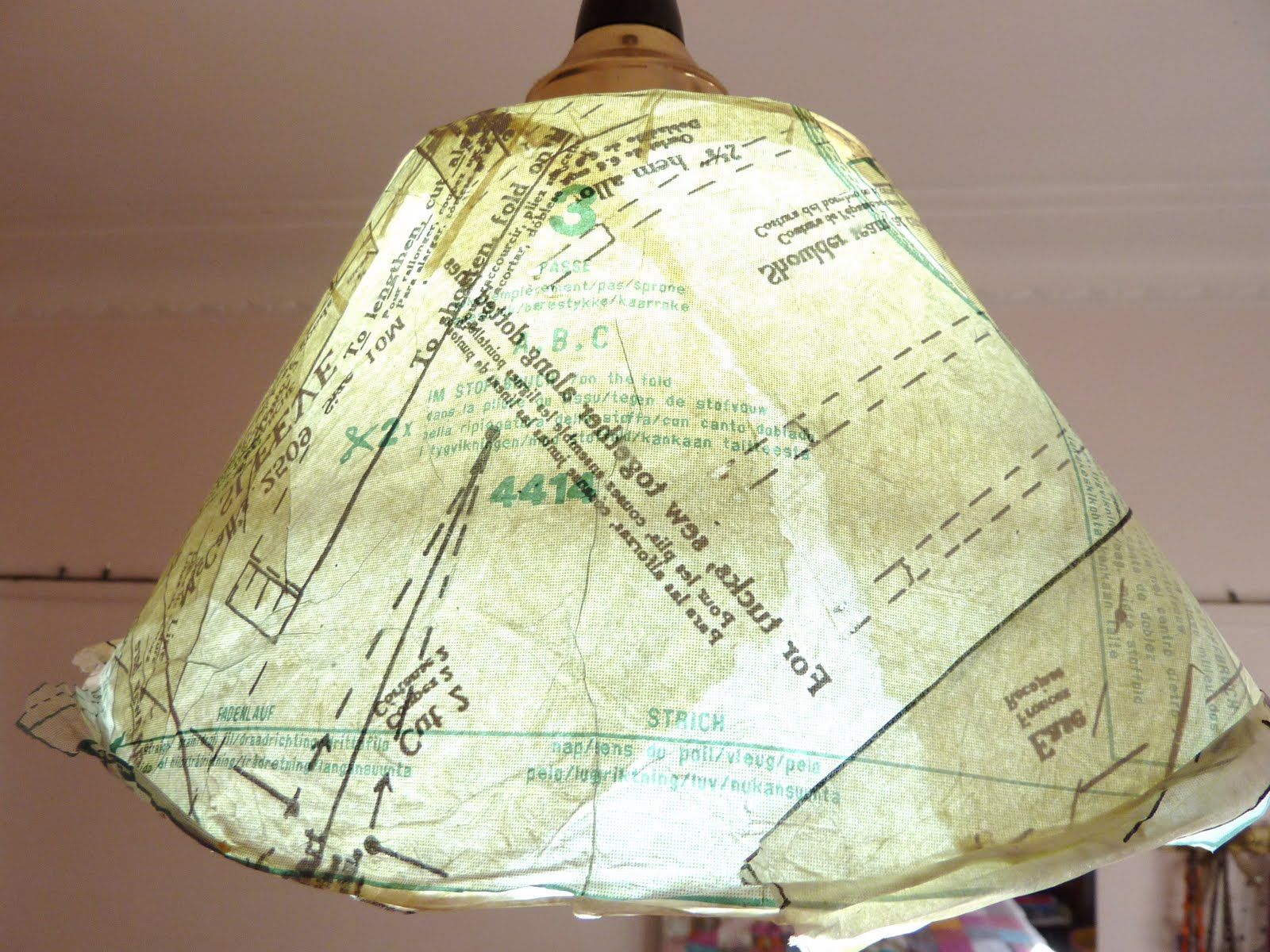 born again creations: 10. Sewing Pattern Light shade