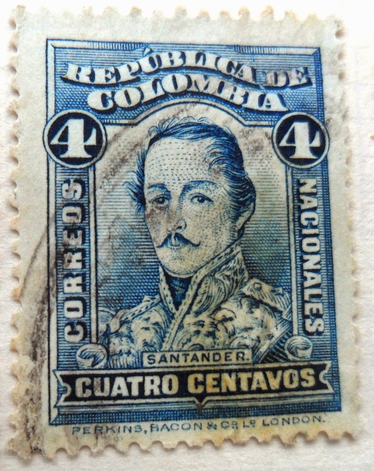 ATTICMARKETSHOP-OLD POSTCARDS-STAMPS : COLOMBIA STAMPS OLD COLLECTION ...