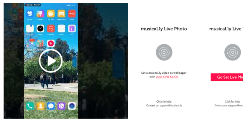 musical.ly Live Photo Mobile app - Youth Apps