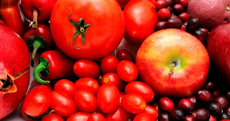 consejos de belleza y salud: ¿Sabías que los alimentos de color rojo...?