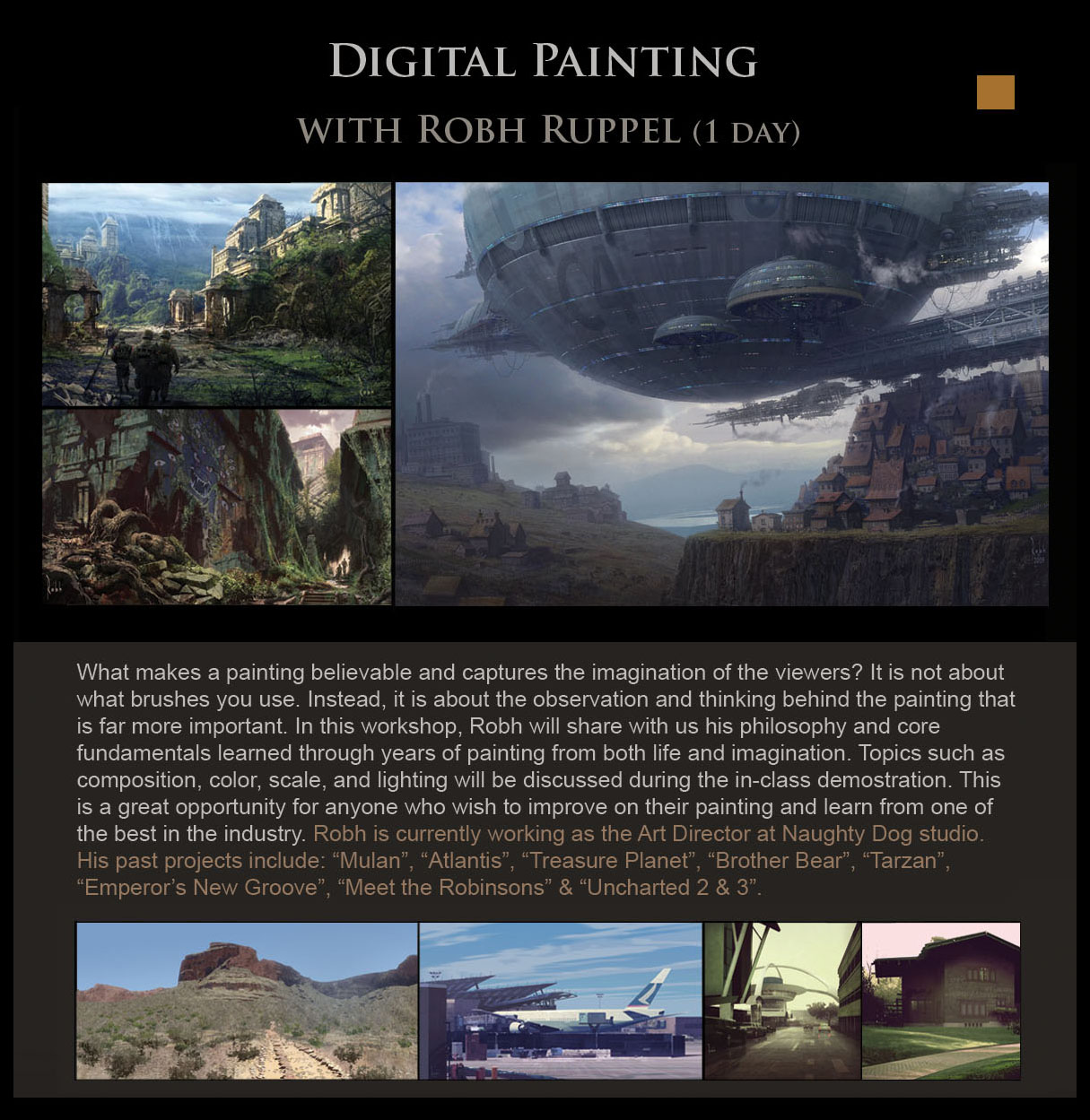 Concept Design Academy: "Digital Painting" workshop with Robh Ruppel~!!