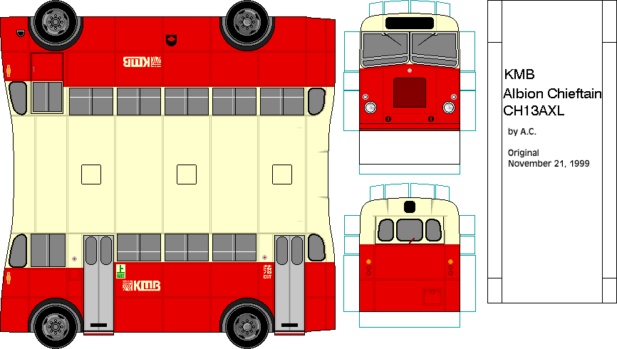 SP. Papel Modelismo: PaperCraft - KMB Albion Chieftain CH13AXL
