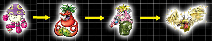 Mushroomon Line PlatinumNumemon ~ MEU×DIGIMON