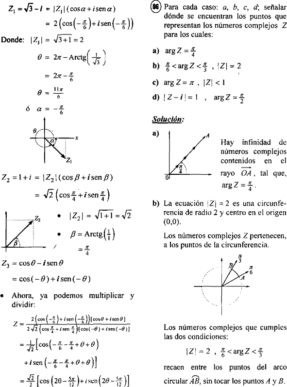 NÚMEROS COMPLEJOS EJERCICIOS Y PROBLEMAS RESUELTOS DE MATEMATICAS DE ...