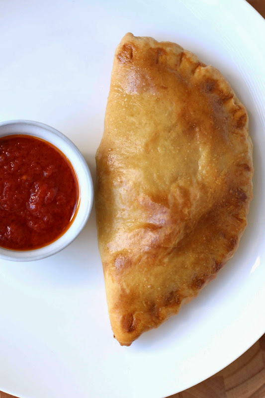 Milk and Honey: Sausage and Three Cheese Calzones