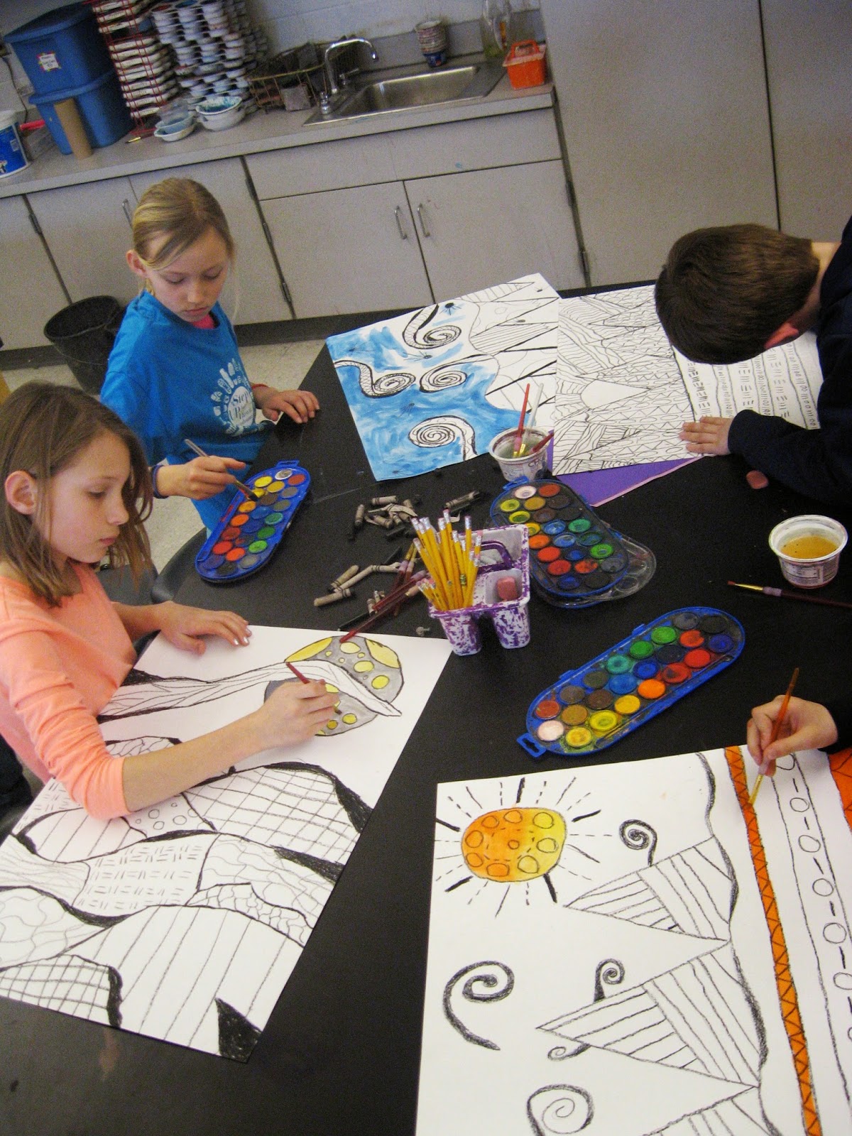 Jamestown Elementary Art Blog: 4th Grade Landscapes
