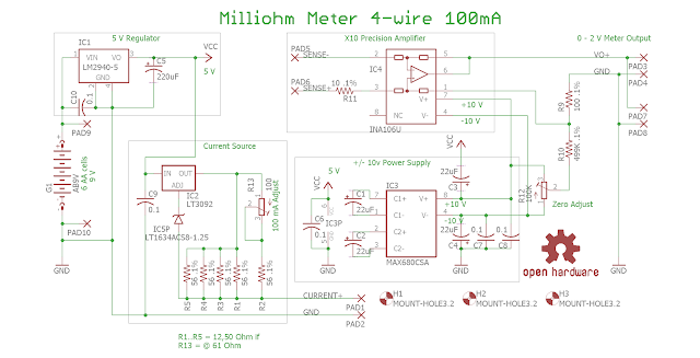 Paul's DIY electronics blog: Building a Milli-Ohm Meter