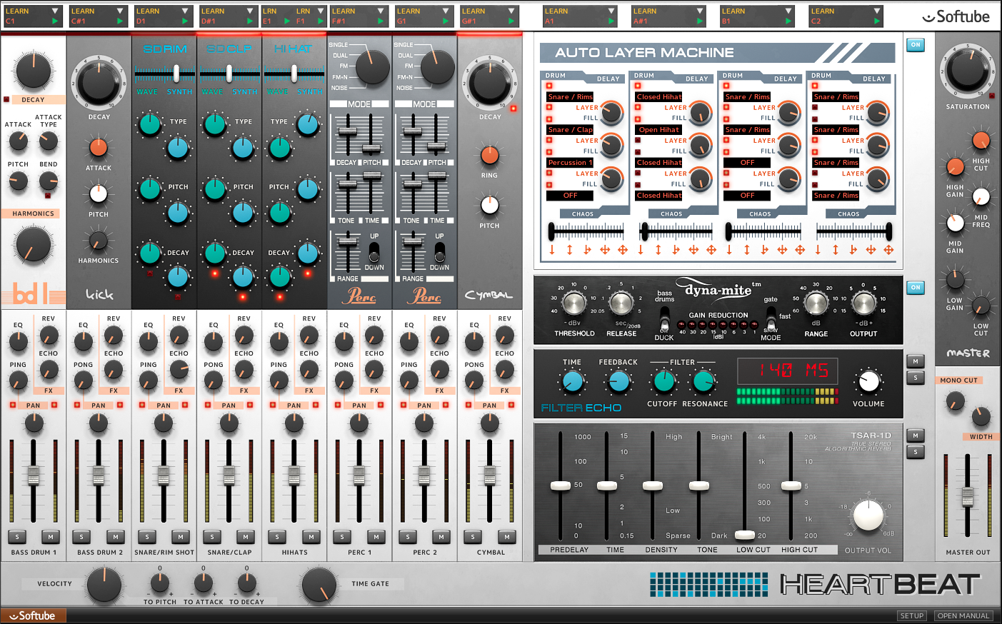 MATRIXSYNTH: Softube Introduces Heartbeat - Innovative Software Drum Synth