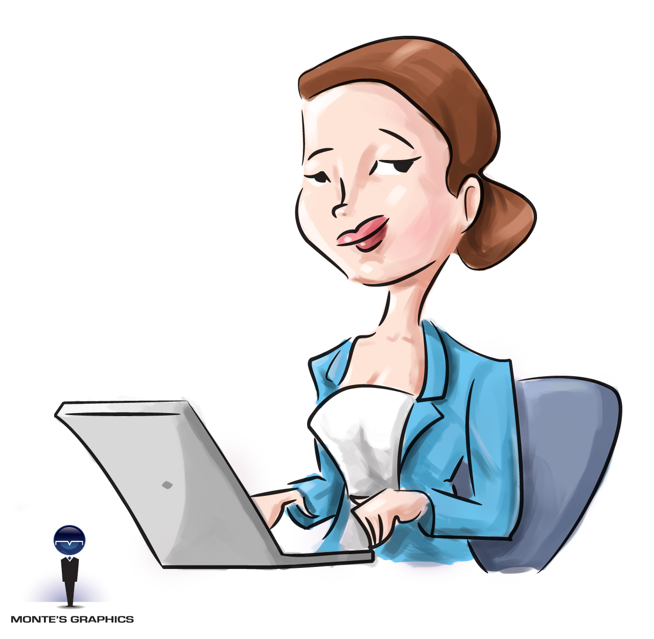 Montes Graphics: Spot Illustration Lady