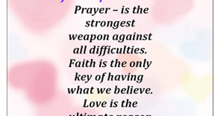 DEWDROPS: PRAY, HOPE, BELIEVE..