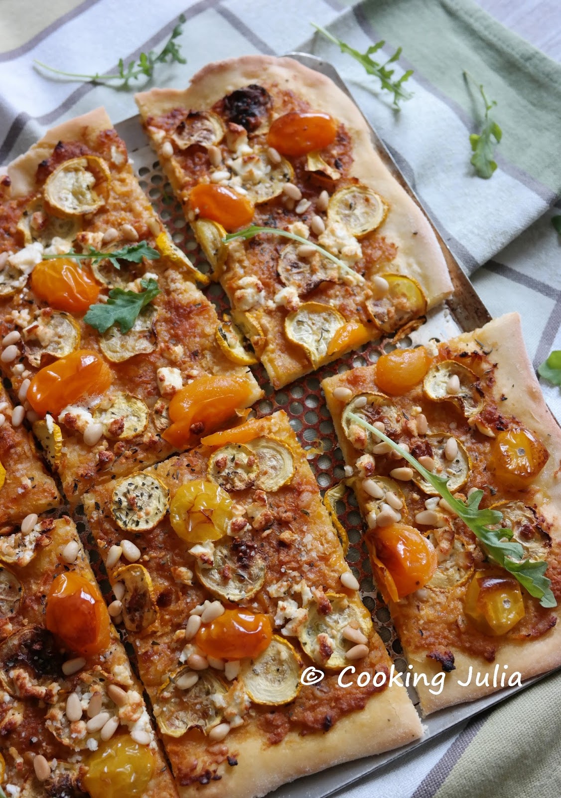 COOKING JULIA : PIZZA JAUNE