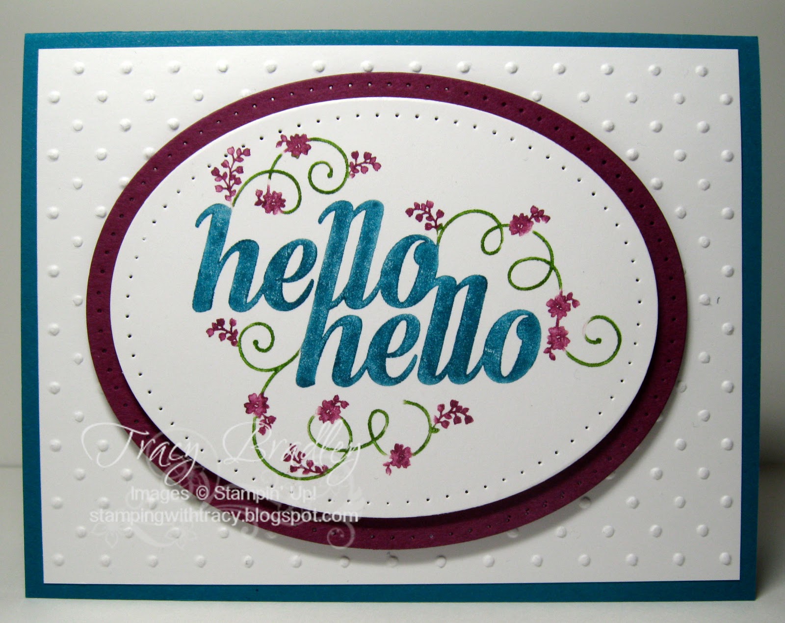 Hello, Hello - Stamping With Tracy