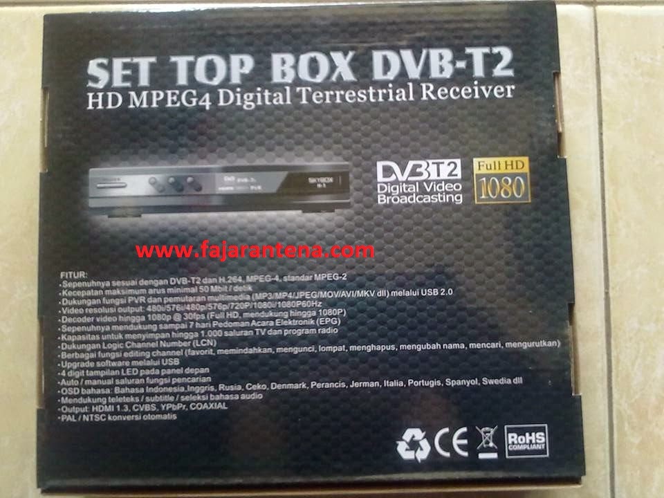 ANTENA TV UHF DAN SET TOP BOX DVB-T2 PURWOKERTO: JUAL SET TOP BOX DVB-T2