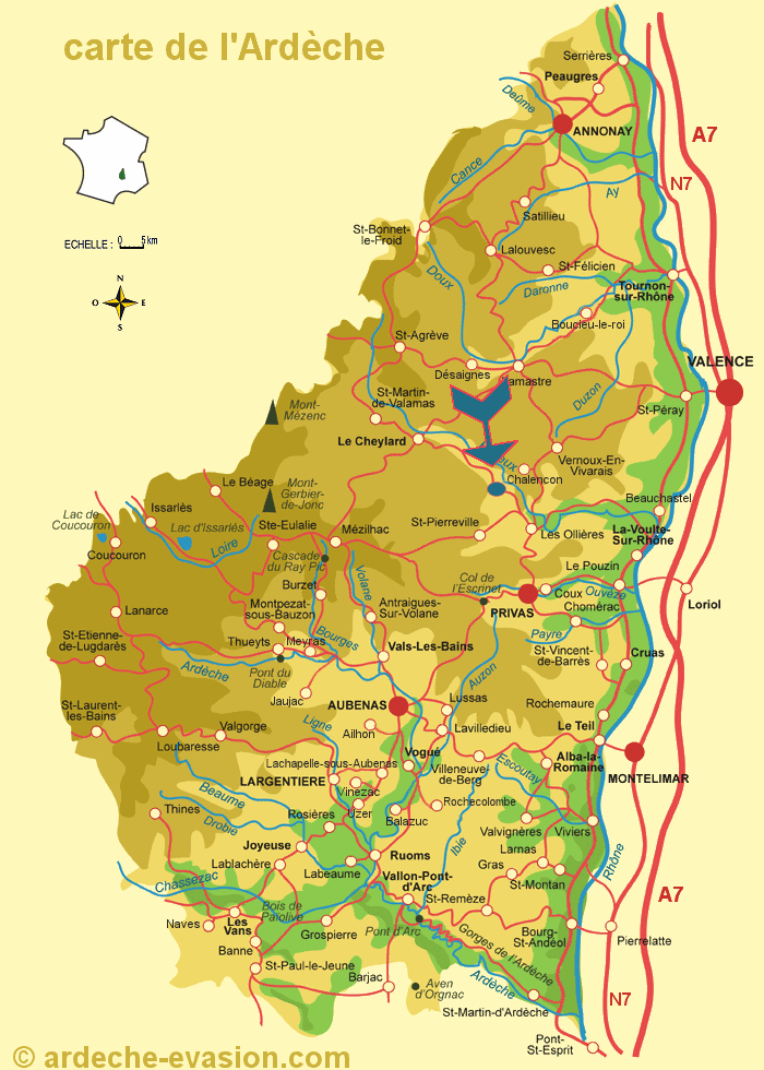 Balades en Drôme-Ardèche: Gluiras : "la voie Romaine" (Ardèche)