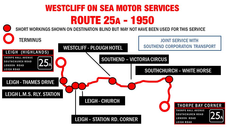 Old Bus Services Route Maps: SOUTHEND ON SEA ESSEX UK CORPORATION BUS ...