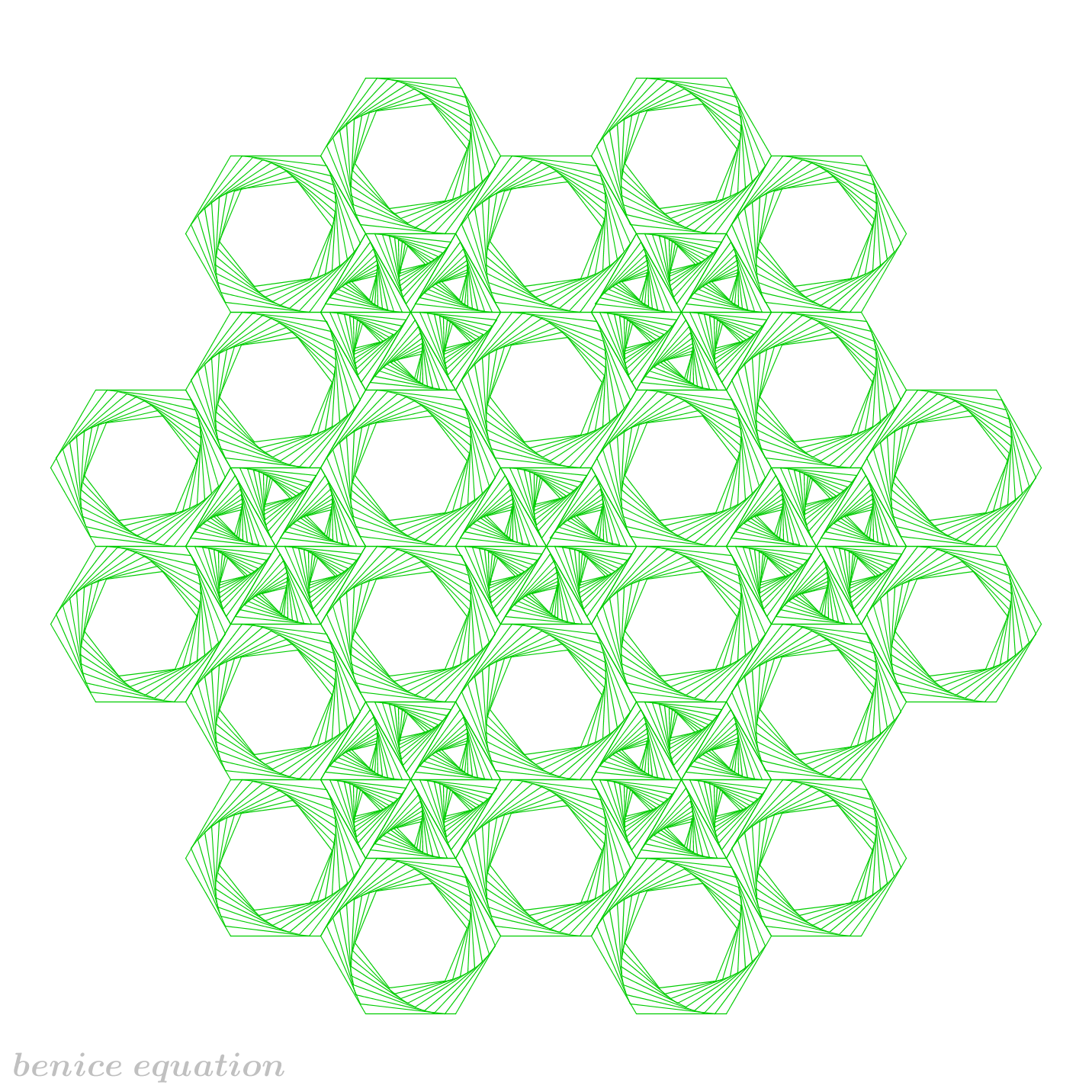 Fun math art (pictures) - benice equation: Tiling by Nested Polygons (2)