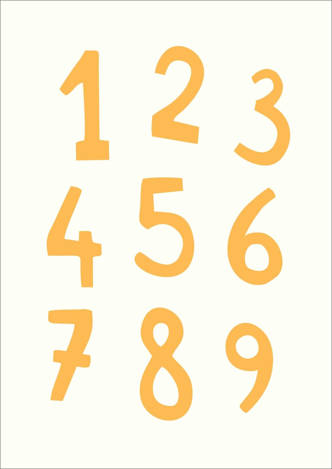 MINIMALIST NUMBERS POSTER