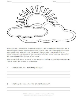 Classroom Freebies Too: The Air and The Weather