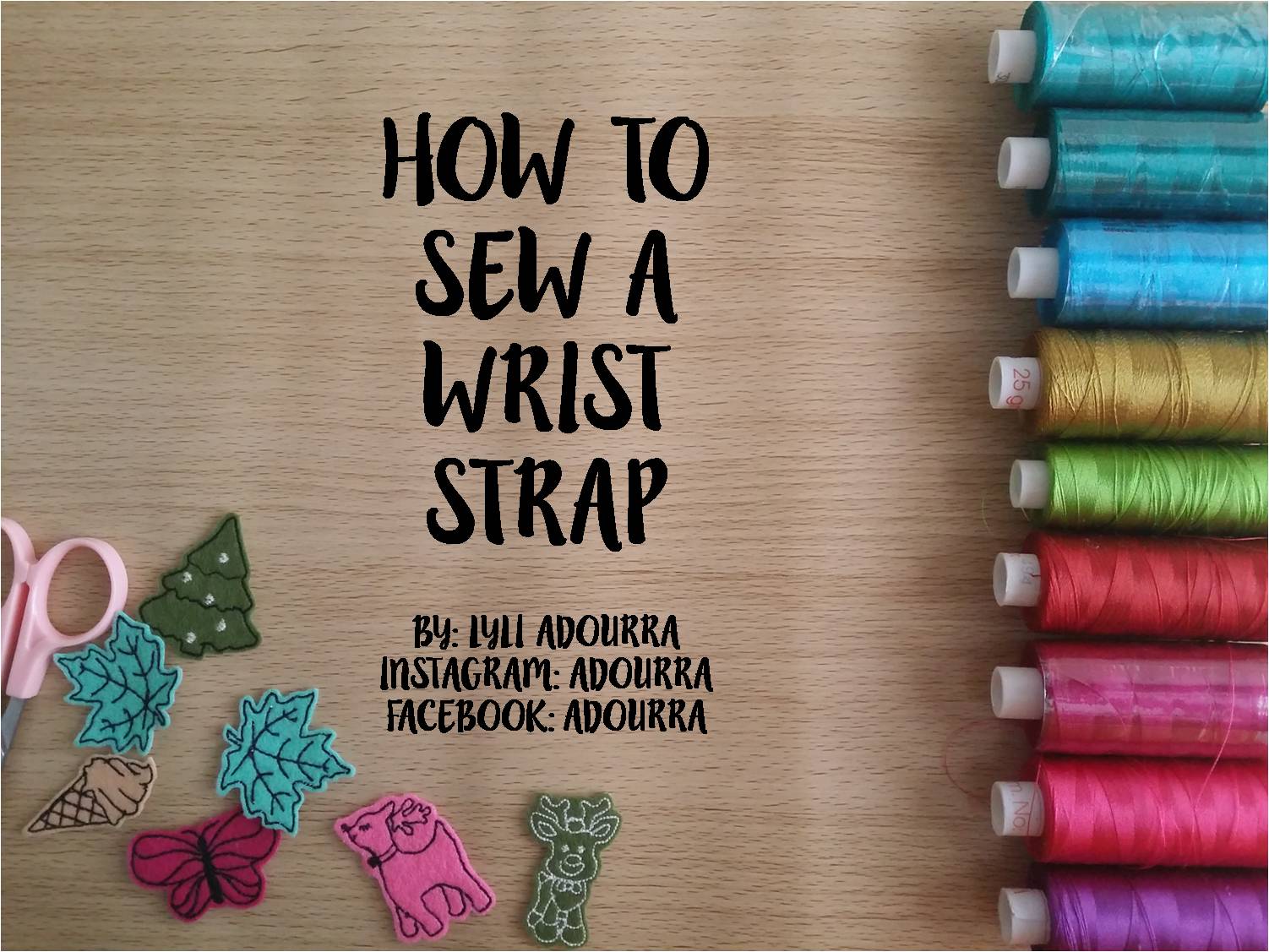 Adorable Handmade Bags: Video Tutorial How to sew fabric wrist strap