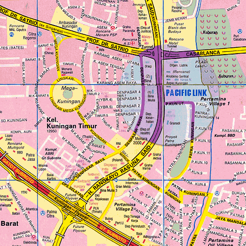 Peta Jakarta Selatan - Hotel-di