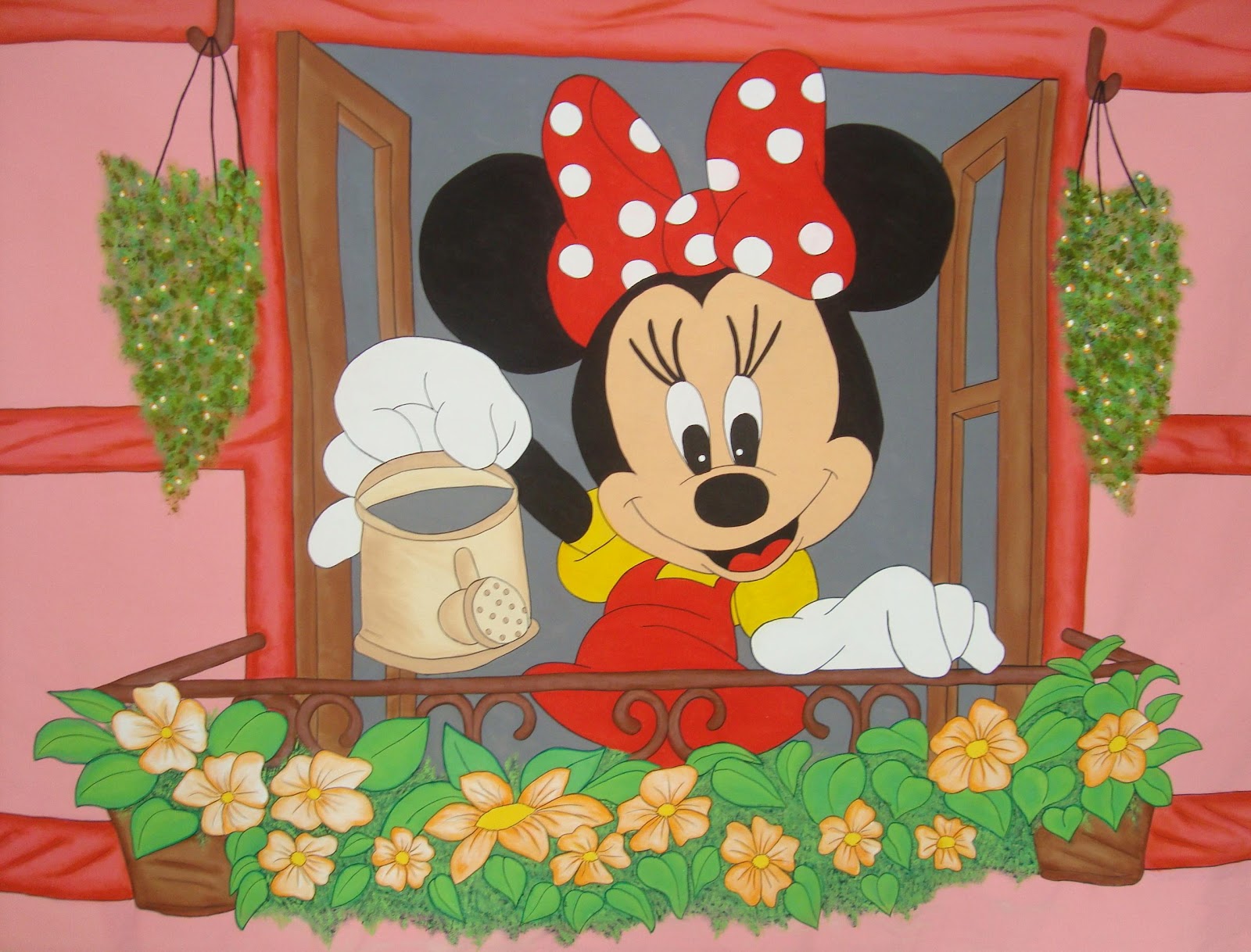 M&M Displays Coloridos Em MDF: TEMA: Minnie Vermelha