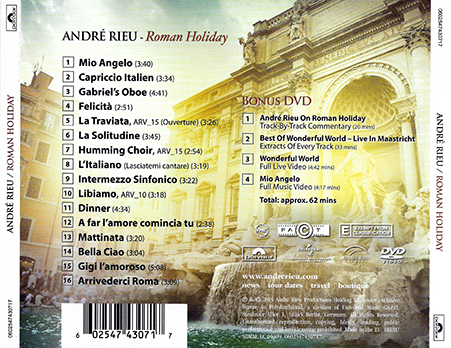 cecilioperlan2: André Rieu 2015 - Roman Holiday - Clip de video