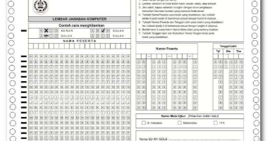 Lembar Jawaban Komputer (LJK) Untuk SD/SMP/SMA - File Terbaru