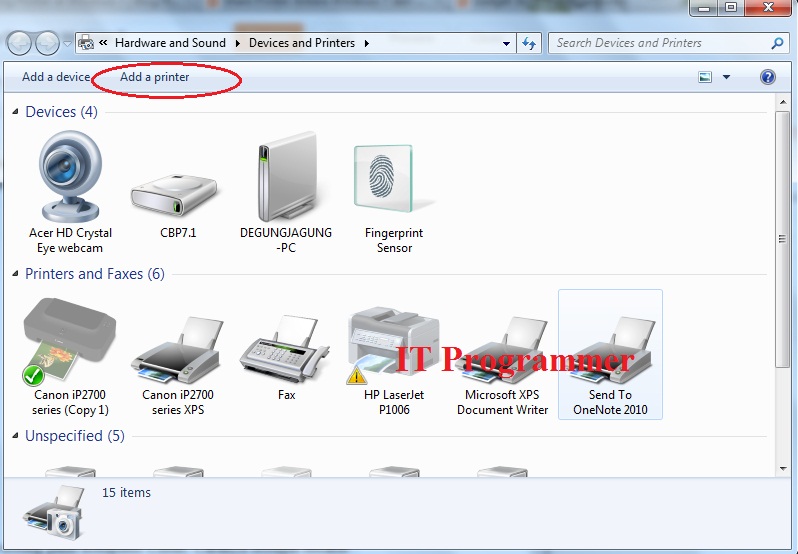 Cara Sharing Printer Menggunakan Kabel UTP