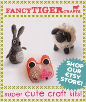 Fancy Tiger Crafts: Using Fabric Scraps Makes Things Cute!
