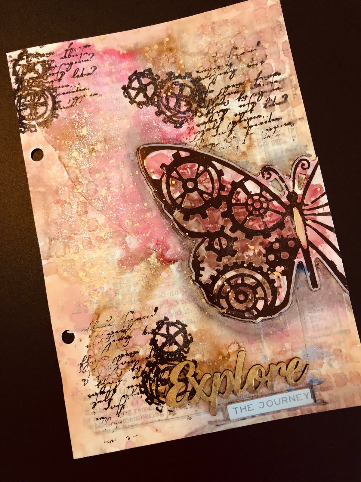 Alcohol Inks in Art Journal Part #2 with Adriana - Couture Creations