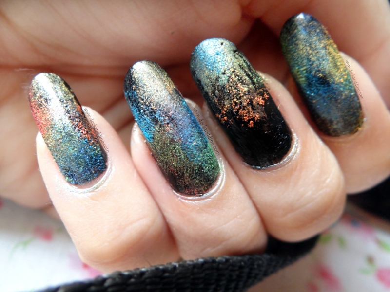 Nail Art using Eye Shadows: Tutorial with Step-by-Step Pictures - Deck ...