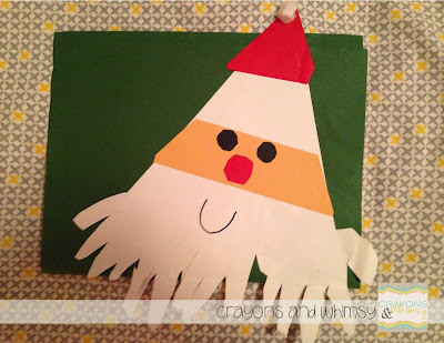 Easy Triangle Santa Craft! - Crayons and Whimsy