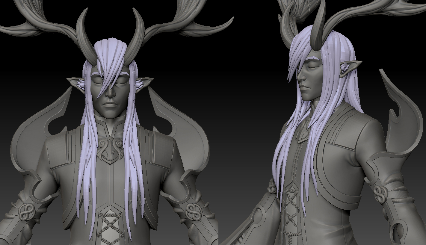 Developing Art Blog: Hermit- Character WIP 2