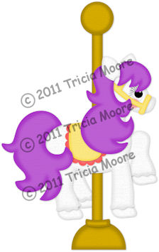 Little Scraps of Heaven Designs: Carousel Horse Digi Stamp and Cutting File