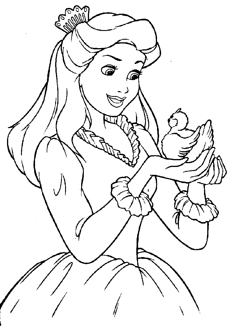 PRINCESS COLORING PAGES