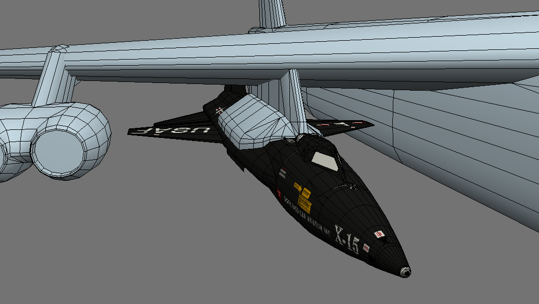 Desktopsimmer's 3D Models: North American Aviation X-15 (part 1)