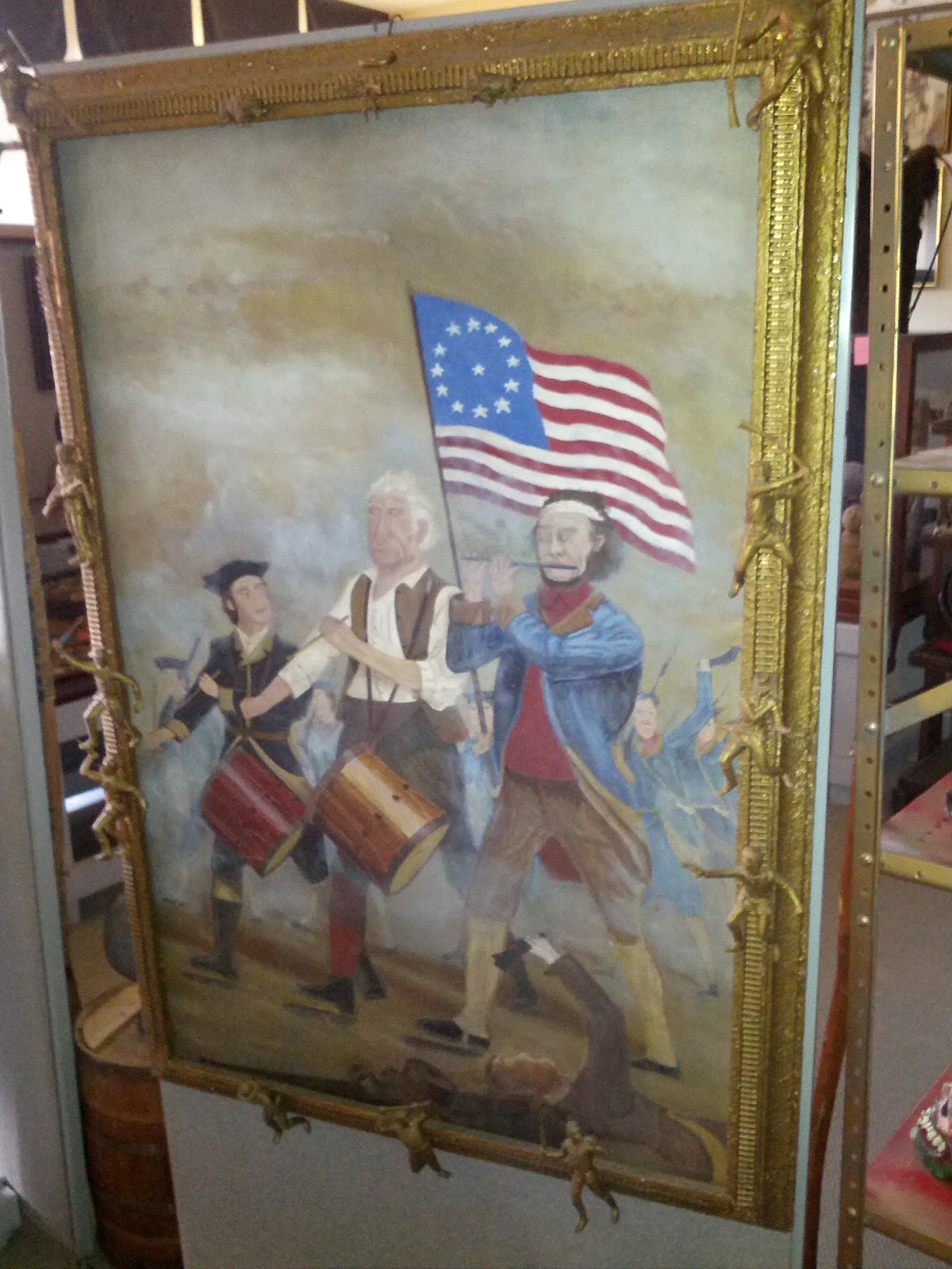 Hoosiers For Fair Taxation: Revolutionary War Folk Art Painting