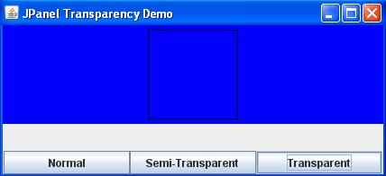 JPanel Transparency Demo ~ Java Program and Source Code Blog