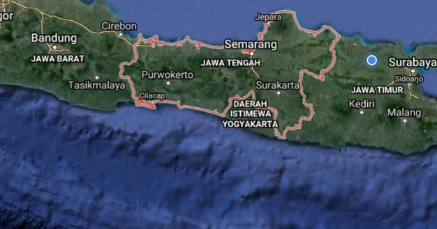 Peta Jawa Tengah Lengkap HD (Google Maps) - SEJARAH