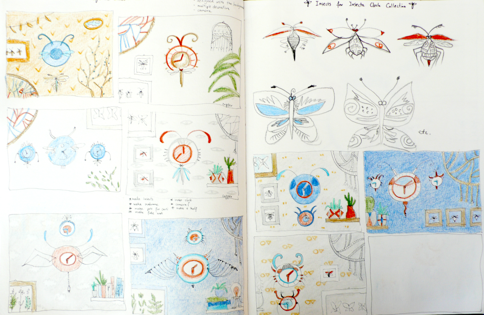 Nibyniebo: Wall with wall clock - I sketch it all.