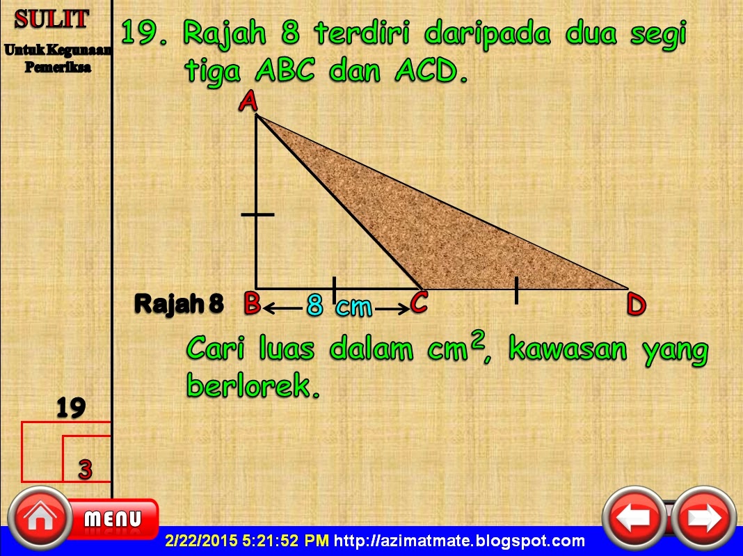 AZIMAT MATEMATIK: SEGI TIGA