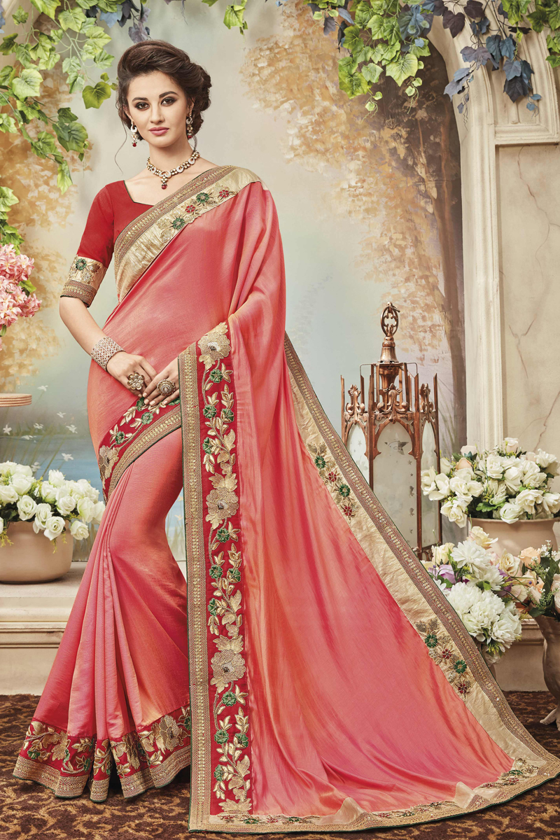 Designer Diwali Wear Saree With Heavy Work Patang Sarees - 4001
