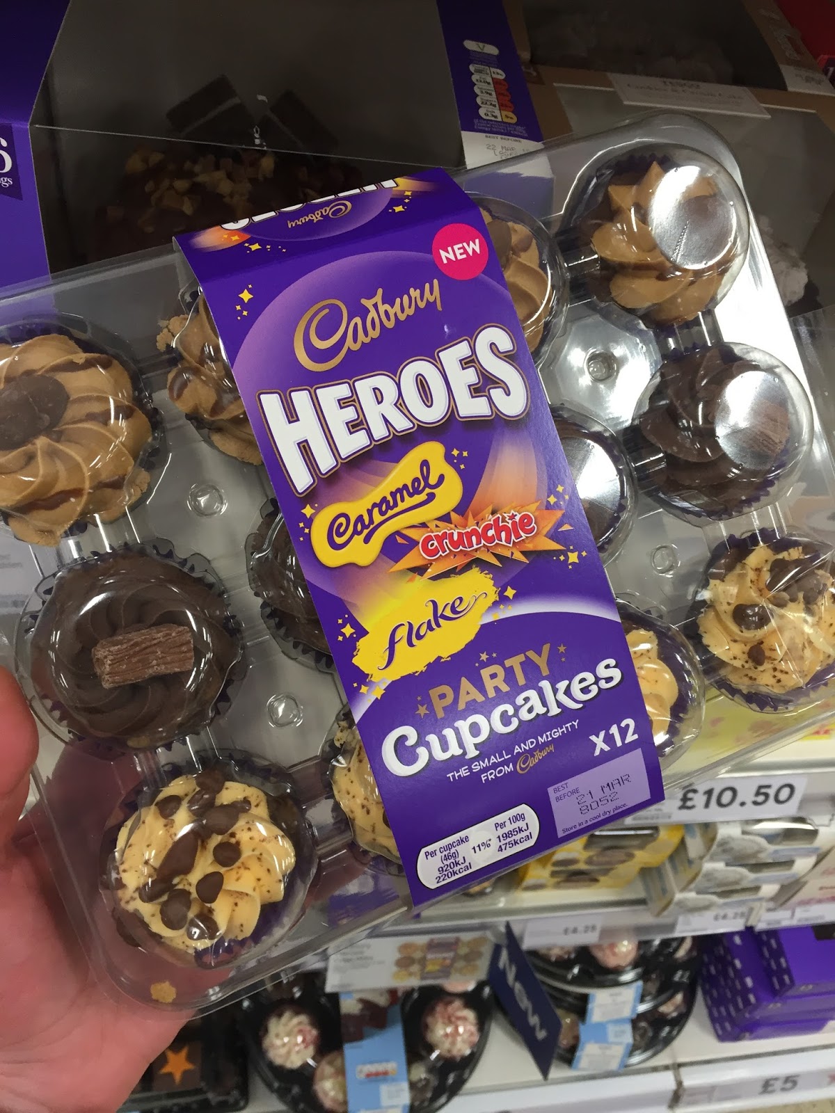 Cadbury Heroes Cupcakes & Rocky Road Mud Cake (Spotted In Shops)