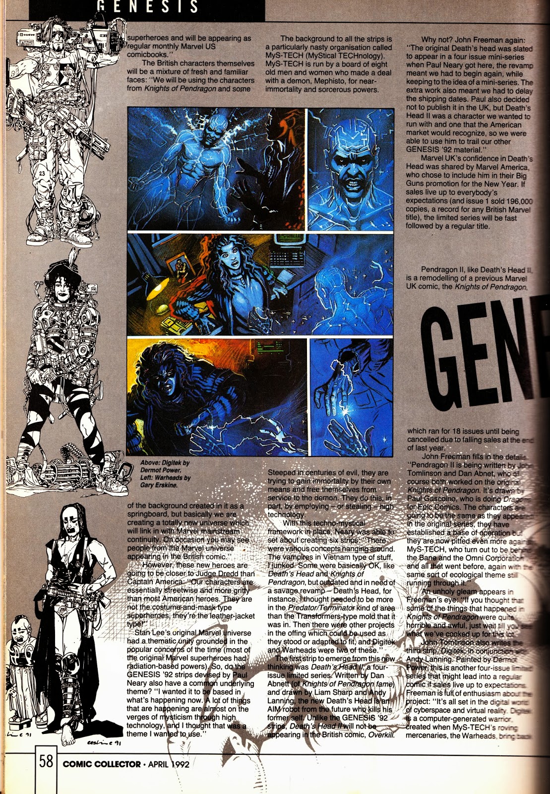 STARLOGGED - GEEK MEDIA AGAIN: 1992: MARVEL UK'S GENESIS 92 PREVIEWED ...
