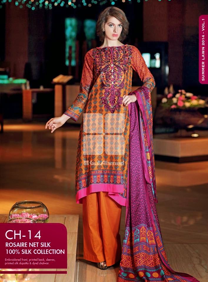 Gul Ahmed Designs |Summer Collection in Pakistan 2014